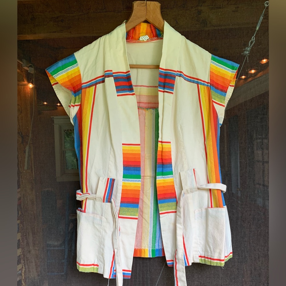 1970s Rainbow Colored Vest - Gem
